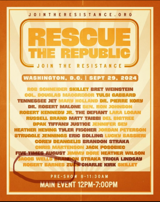 We Must Unite. It's Time to RESCUE THE REPUBLIC. Join Us in Washington ...